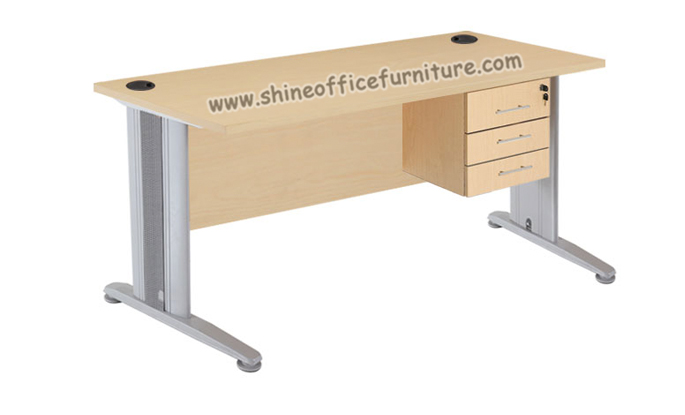 Indachi Titanium Series | Meja Kerja Kantor | Shine Office Furniture